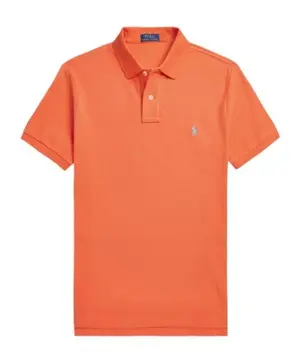 Polo Ralph Lauren Logo-embroidered Straight Hem Polo Shirt - Orange