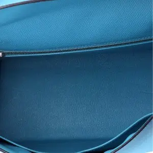 Hermès Kelly Handbag Epsom With Palladium Hardware 28 - Blue
