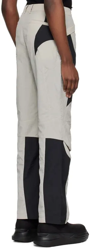 KUSIKOHC Stitching Structure Waist Loop Casual Pants