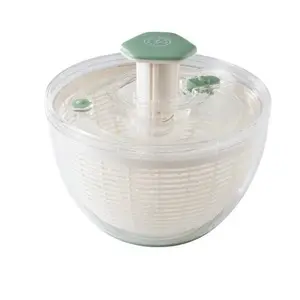 MARTHA STEWART Gulfwind Salad Spinner With Washing Bowl And Strainer Basket - White