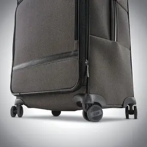 HARTMANN Herringbone Deluxe Expandable 20" Carry On Spinner Luggage - Black Herringbone