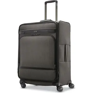 HARTMANN Herringbone Deluxe Journey Expandable Checked Spinner Luggage - Black Herringbone