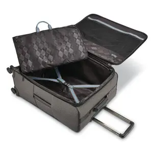 HARTMANN Herringbone Deluxe Journey Expandable Checked Spinner Luggage - Black Herringbone