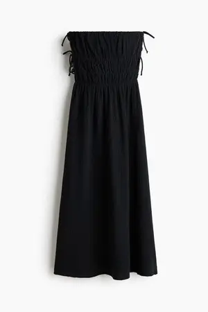 H&M Muslin Bandeau Midi Dress