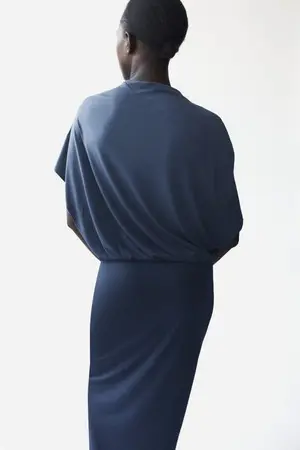 H&m Draped Asymmetric Dress