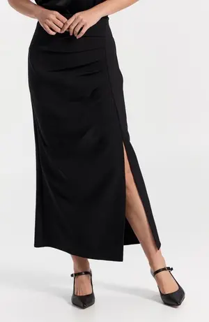Ronen Chen Midi Skirt With A Slit