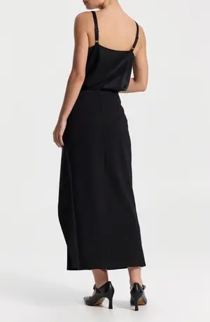 Ronen Chen Midi Skirt With A Slit