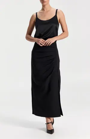Ronen Chen Midi Skirt With A Slit