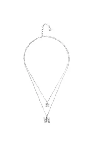 UNODE50 Double Butterfly & Pearl Necklace