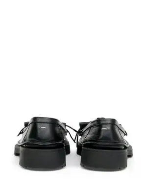 MAISON MARGIELA Fringed Leather Loafers - Black