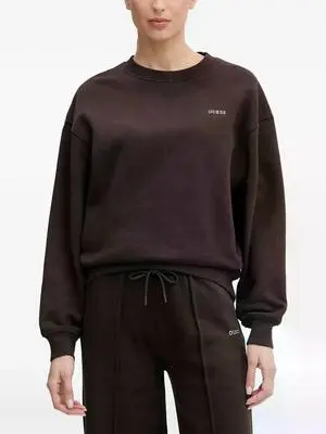 Guess Nat" Logo-print Drop-shoulder Sweatshirt