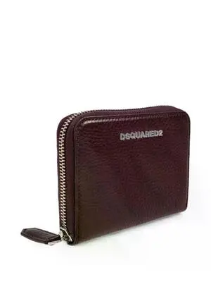 Dsquared2 Logo-plaque Pebbled-leather Wallet