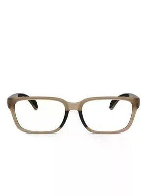 Moncler Rectangle Acetate Frames - Brown