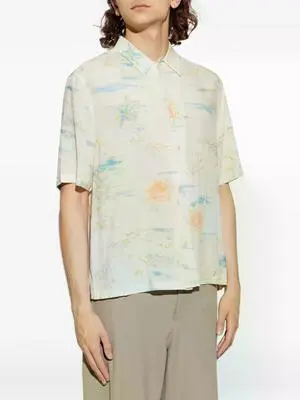 ALLSAINTS Breeezer Printed Short-sleeve Shirt
