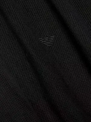 Emporio Armani Half-zip Embroidered Logo Sweater
