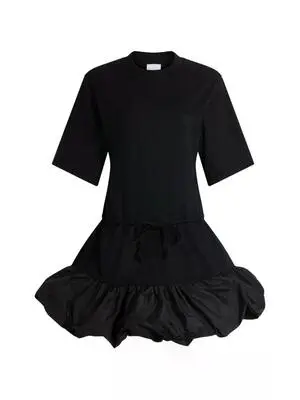 PATOU Drawstring Waist Bubble Hem Mini Dress