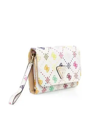 Guess Silia Monogram-print Logo-plaque Wallet
