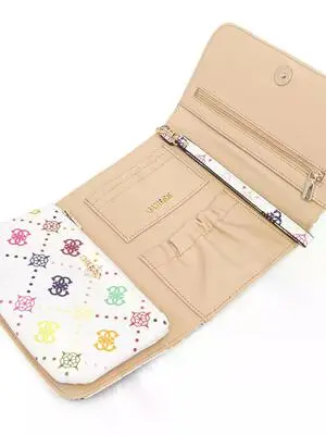 Guess Silia Monogram-print Logo-plaque Wallet