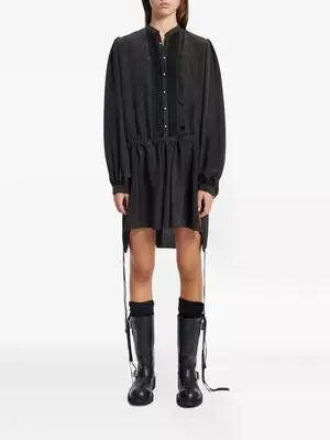 ANN DEMEULEMEESTER Ruffled Silk Mini Dress
