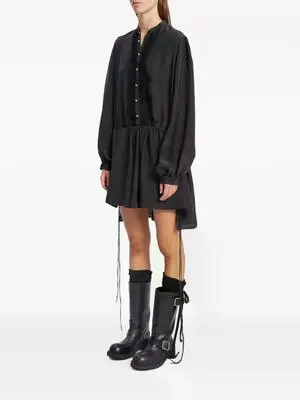 ANN DEMEULEMEESTER Ruffled Silk Mini Dress