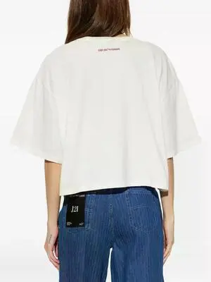 Emporio Armani Cotton Logo Print T-shirt - White