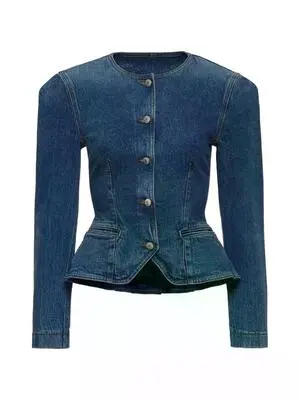 Magda Butrym Peplum Denim Jacket