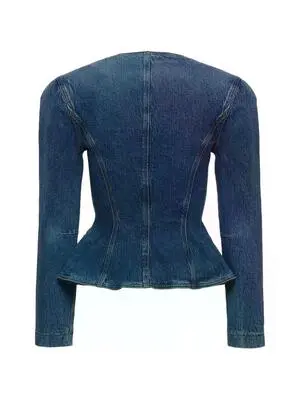 Magda Butrym Peplum Denim Jacket