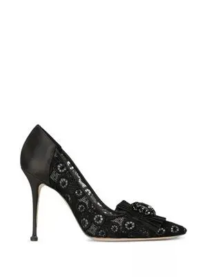 Manolo Blahnik Lace Pumps