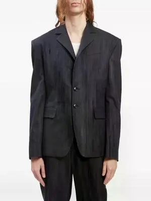 ANN DEMEULEMEESTER Derek Pinstripe Cotton Jacket