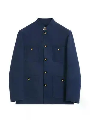 Valentino Garavani Stand Collar Button-up Jacket