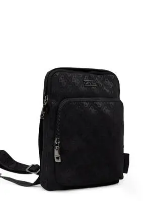 Guess Boston Monogram Zip-fastening Messenger Bag