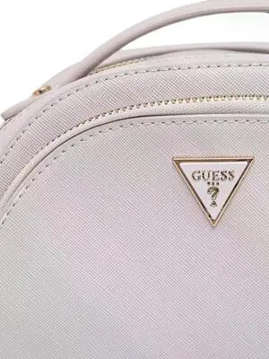 Guess Logo Plaque Dome Makeup Bag