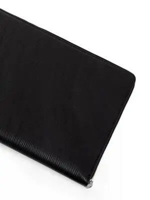 Guess Milano Logo-plaque Textured Wallet