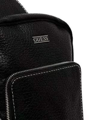 Guess Pebbled Contrast-stitch Backpack