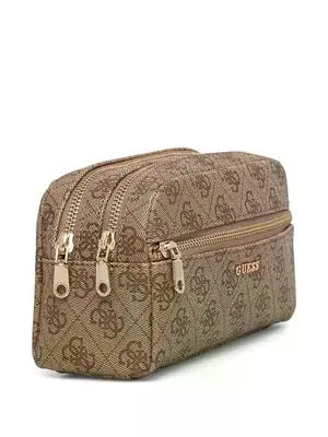 Guess 4g Monogram Zip-around Makeup Bag
