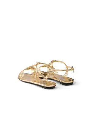 Prada Mordoré Nappa Leather Sandals