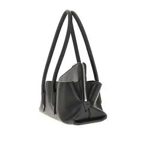 Attico La Passeggiata' Leather Bag - Black