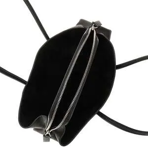 Attico La Passeggiata' Leather Bag - Black