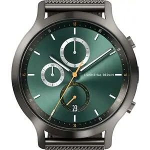 Lilienthal Berlin Chronograph Getaway Mesh Anthracite Brushed