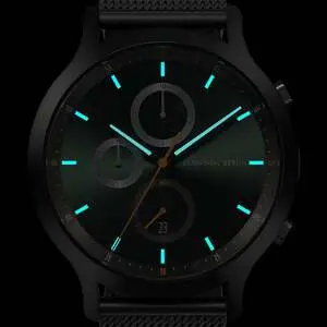 Lilienthal Berlin Chronograph Getaway Mesh Anthracite Brushed
