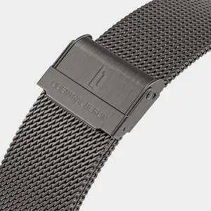 Lilienthal Berlin Chronograph Getaway Mesh Anthracite Brushed