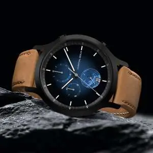 Lilienthal Berlin Chronograph Meteorite Flare Leather Light Brown