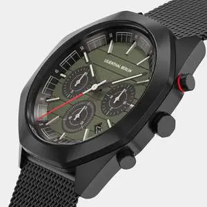 Lilienthal Berlin Octachrono Black Olive Mesh Black Matte