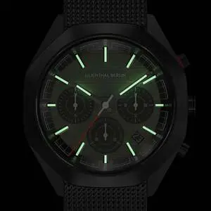 Lilienthal Berlin Octachrono Black Olive Mesh Black Matte