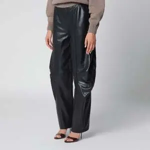 ROTATE BY BIRGER CHRISTENSEN Lamb Leather Cargo Trousers
