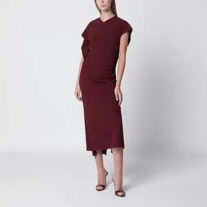 Victoria Beckham Stretch Cady Ankle-length Dress - Red