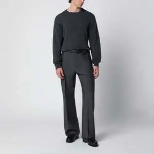 ROBERTO COLLINA Anthracite Wool-blend Sweater