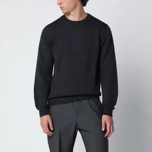 ROBERTO COLLINA Crew-neck Wool Sweater - Grey