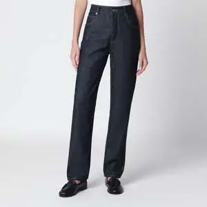 Bottega Veneta Dark Wash Straight-leg Jeans - Blue