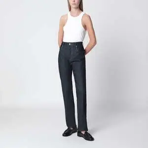 Bottega Veneta Dark Wash Straight-leg Jeans - Blue
